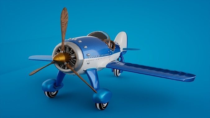 3d Biplane airplane 3D model | CGTrader