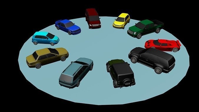 3D model Car Assets VR / AR / low-poly | CGTrader
