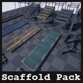 3D model Scaffold Pack Prop Package VR / AR / low-poly | CGTrader