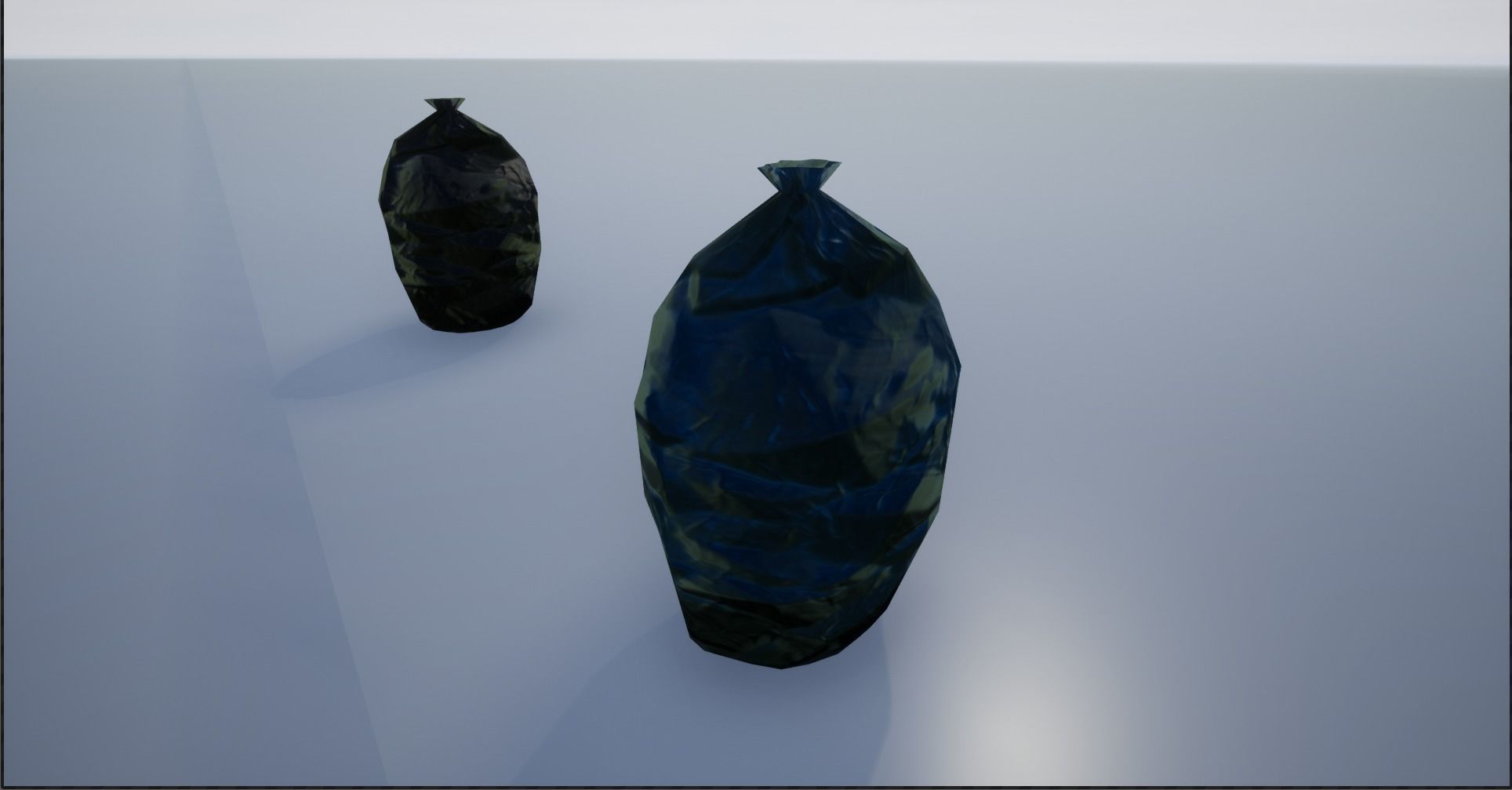 3D model Lowpoly Trash Bins and Trash Bags VR / AR / low-poly | CGTrader