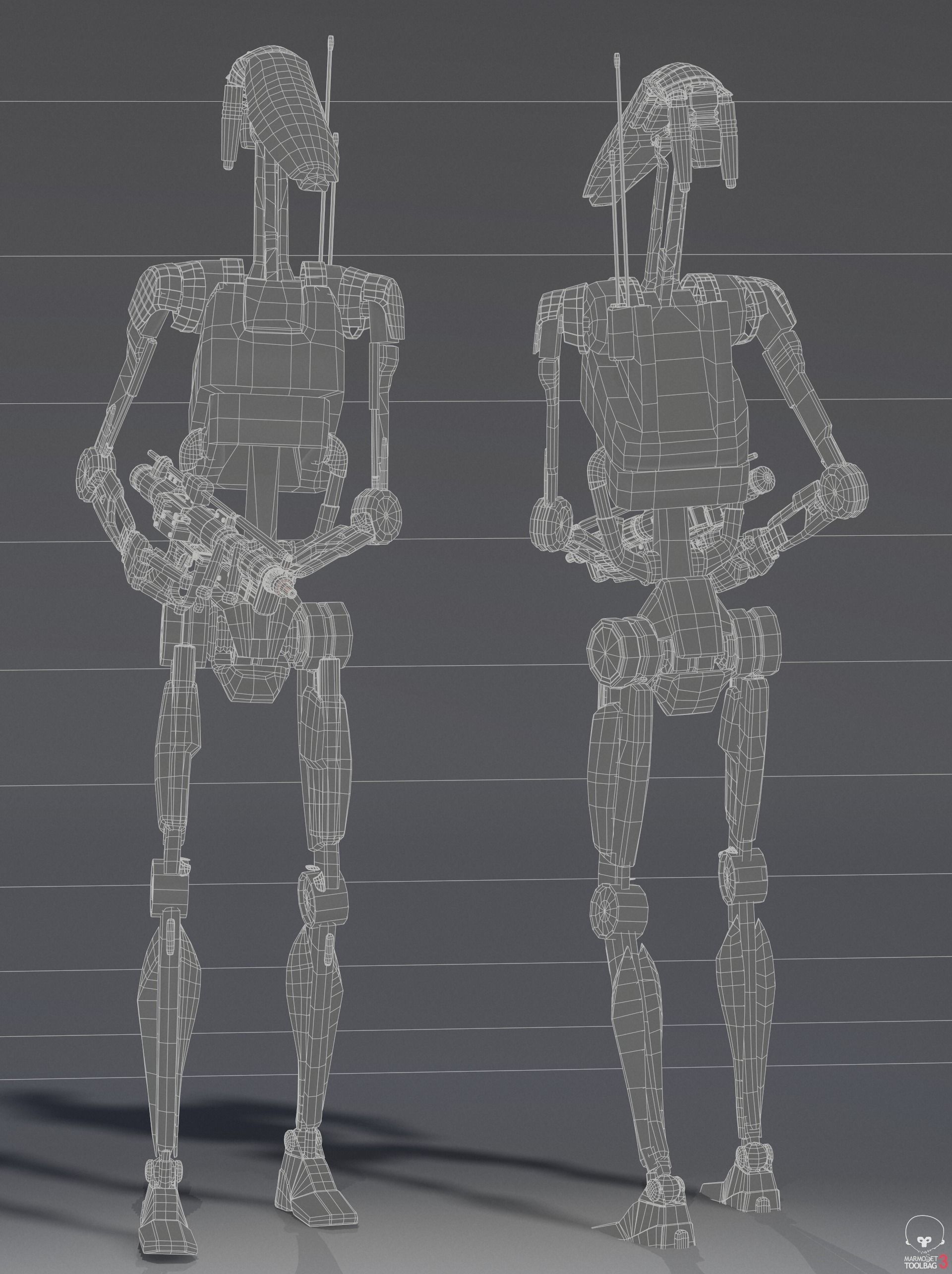 3D model B1 Battle Droid 3D model VR / AR / low-poly | CGTrader