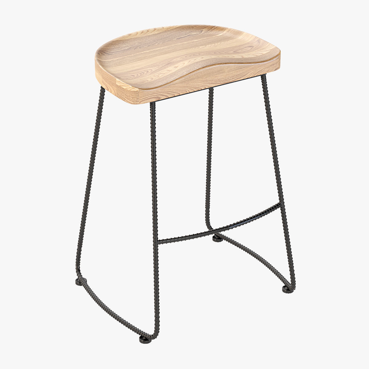 Mocka Legna Bar Stool 3D model | CGTrader