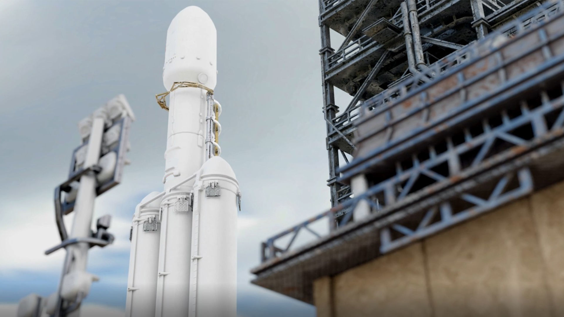 3D model Rocket Launch Pad And Interior Modular Environment VR / AR ...