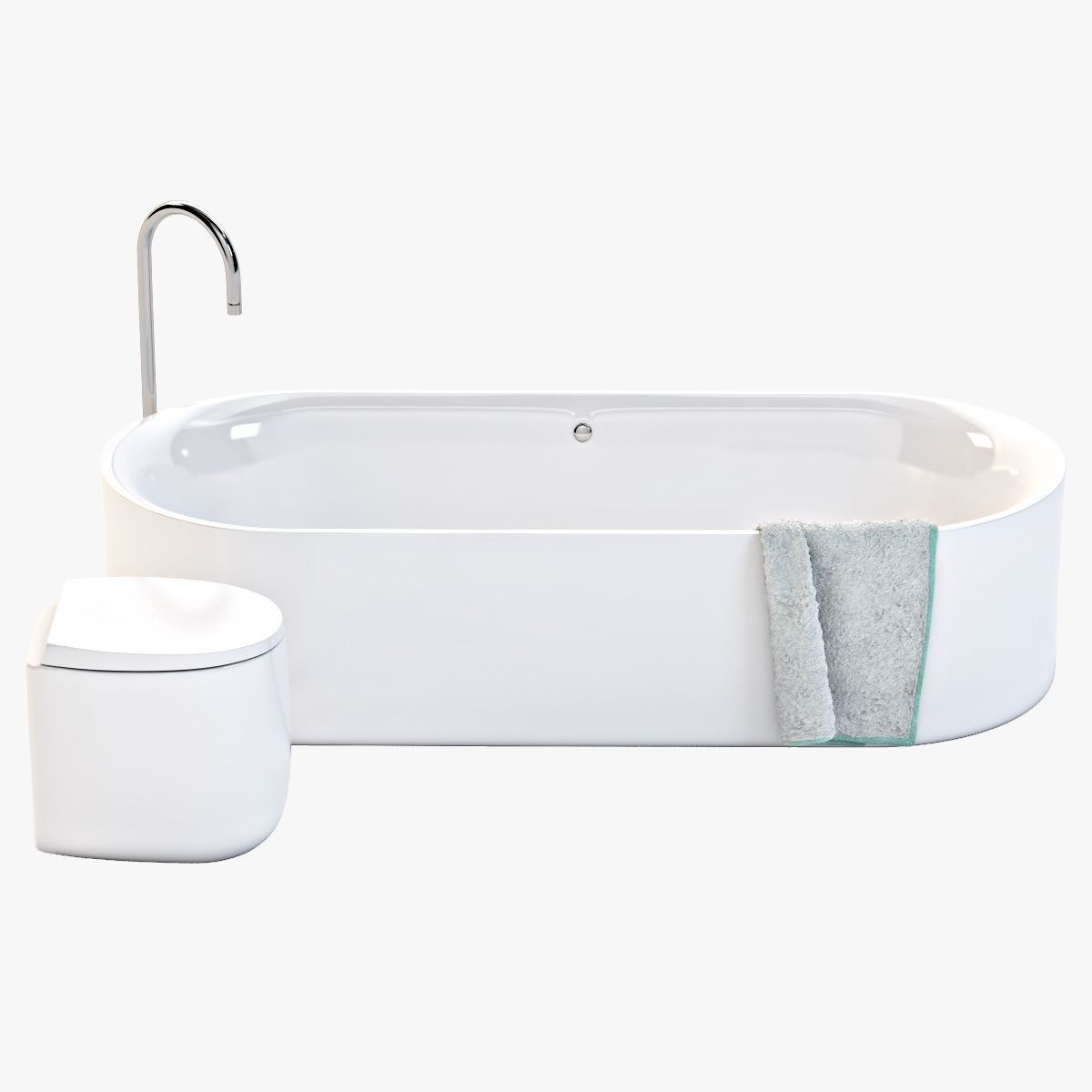 Modern Capsule Bath Tub 3D model | CGTrader