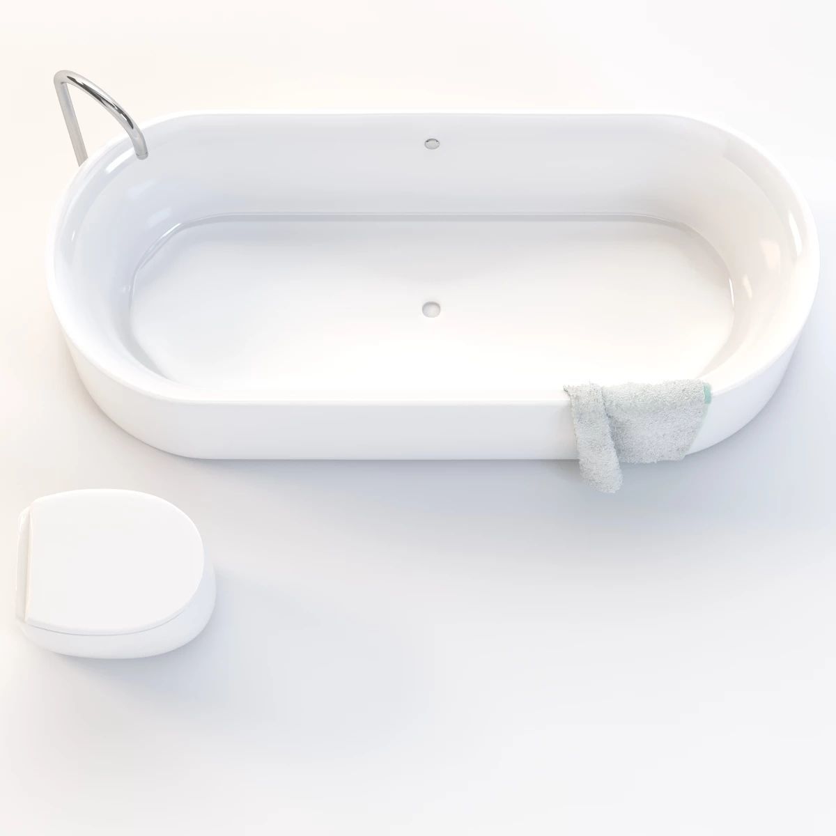 Modern Capsule Bath Tub 3D model | CGTrader