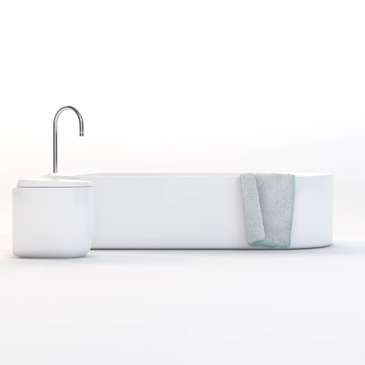 Modern Capsule Bath Tub 3D model | CGTrader