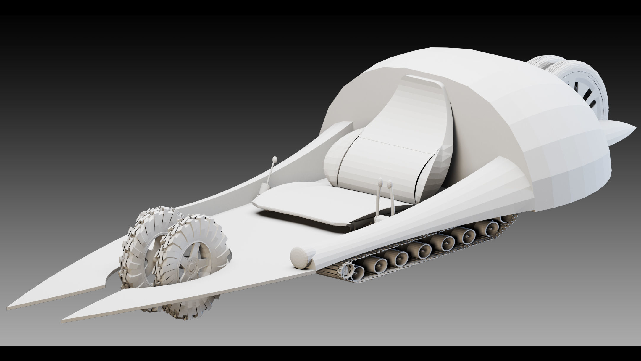 3D model 7 Sci- Fi Vehicles- Vol 02- High detail 3d models VR / AR ...