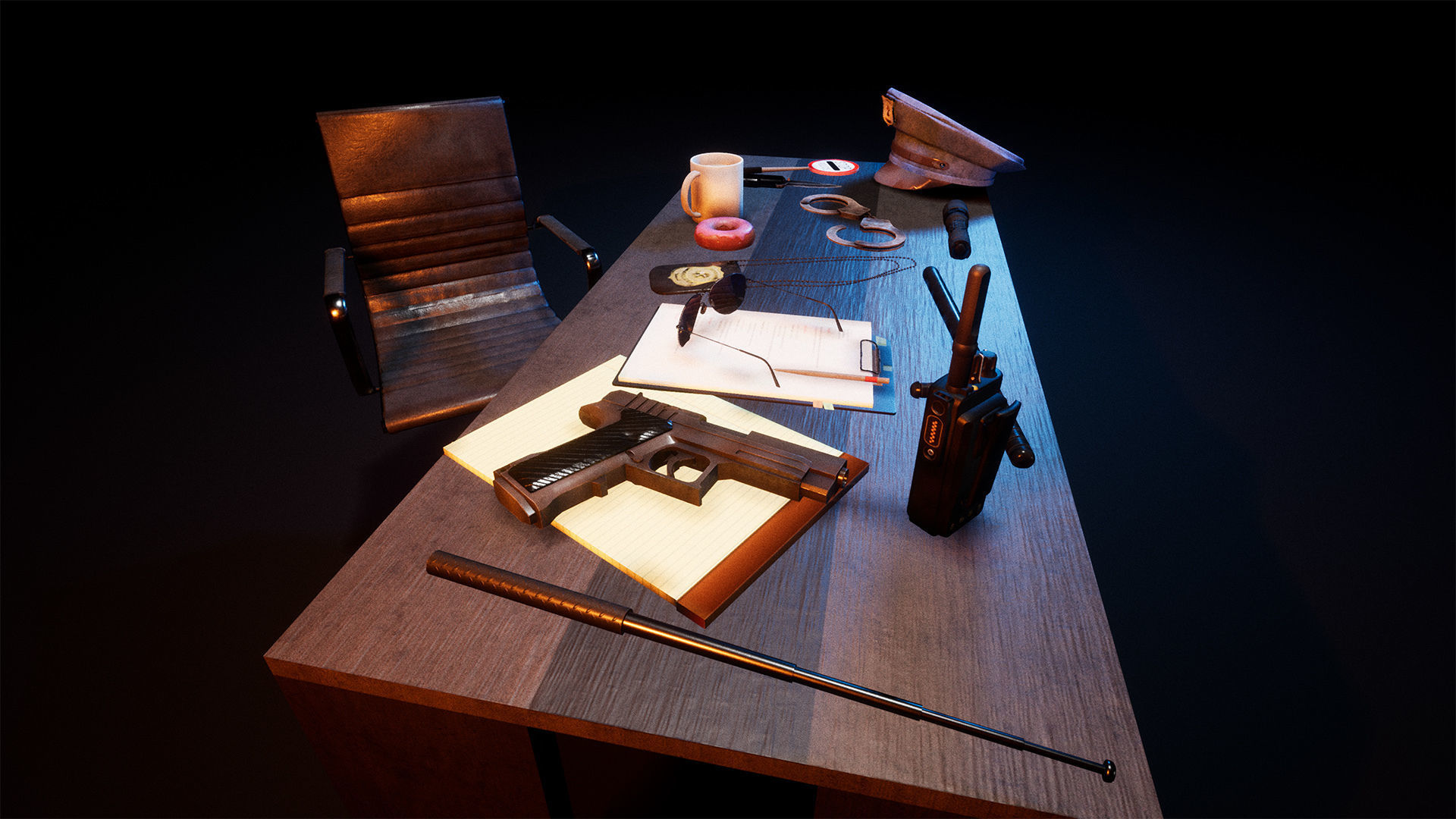 3D model Police Props 23 Assets VR / AR / low-poly | CGTrader