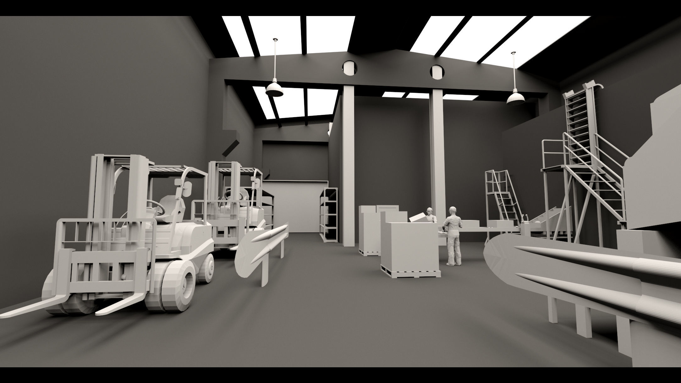 3D model Interior Factory- Vol 06- High detail 3d models VR / AR / low-poly | CGTrader