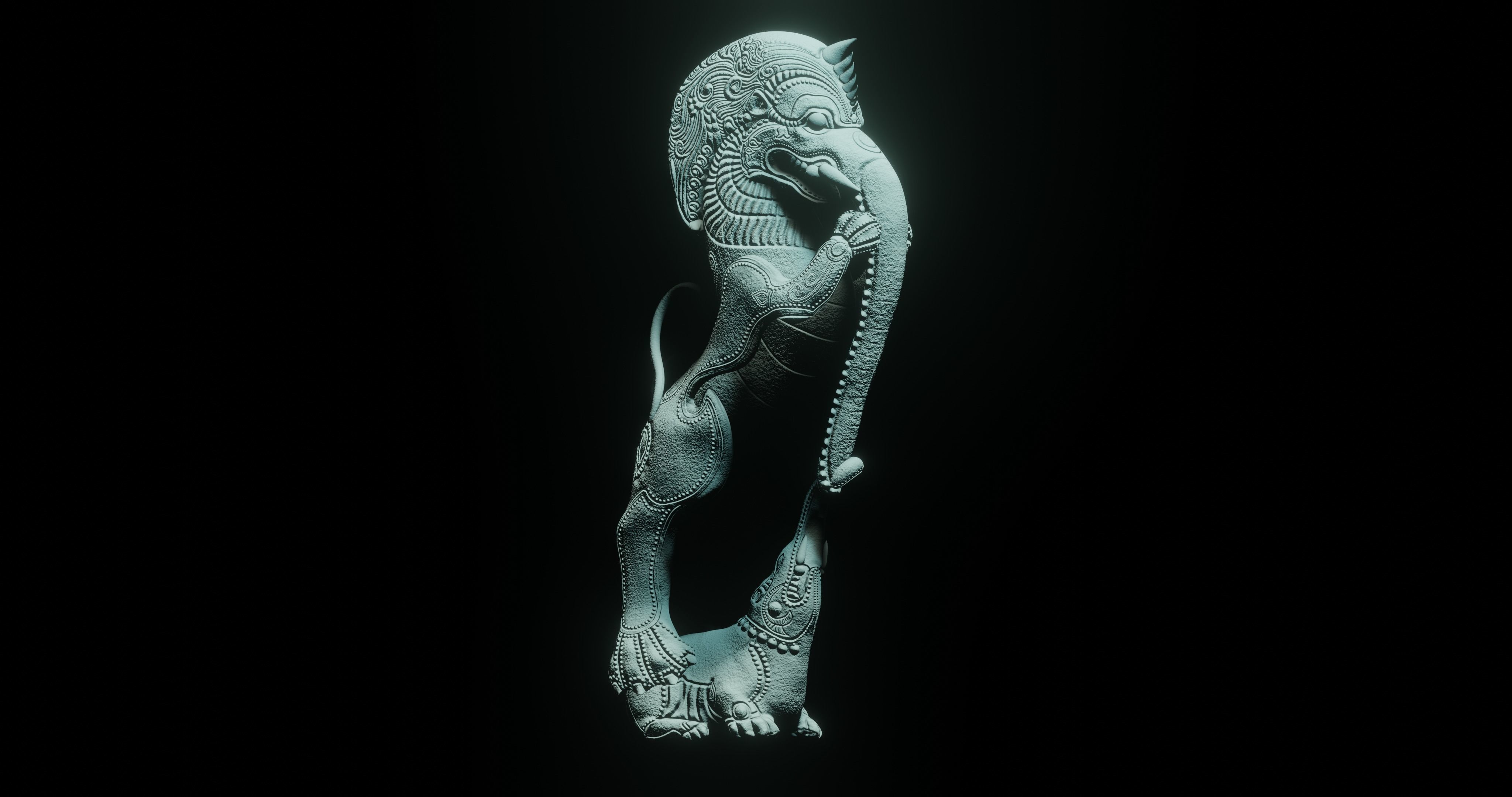 Sculpture - Yazhi free 3D model | CGTrader