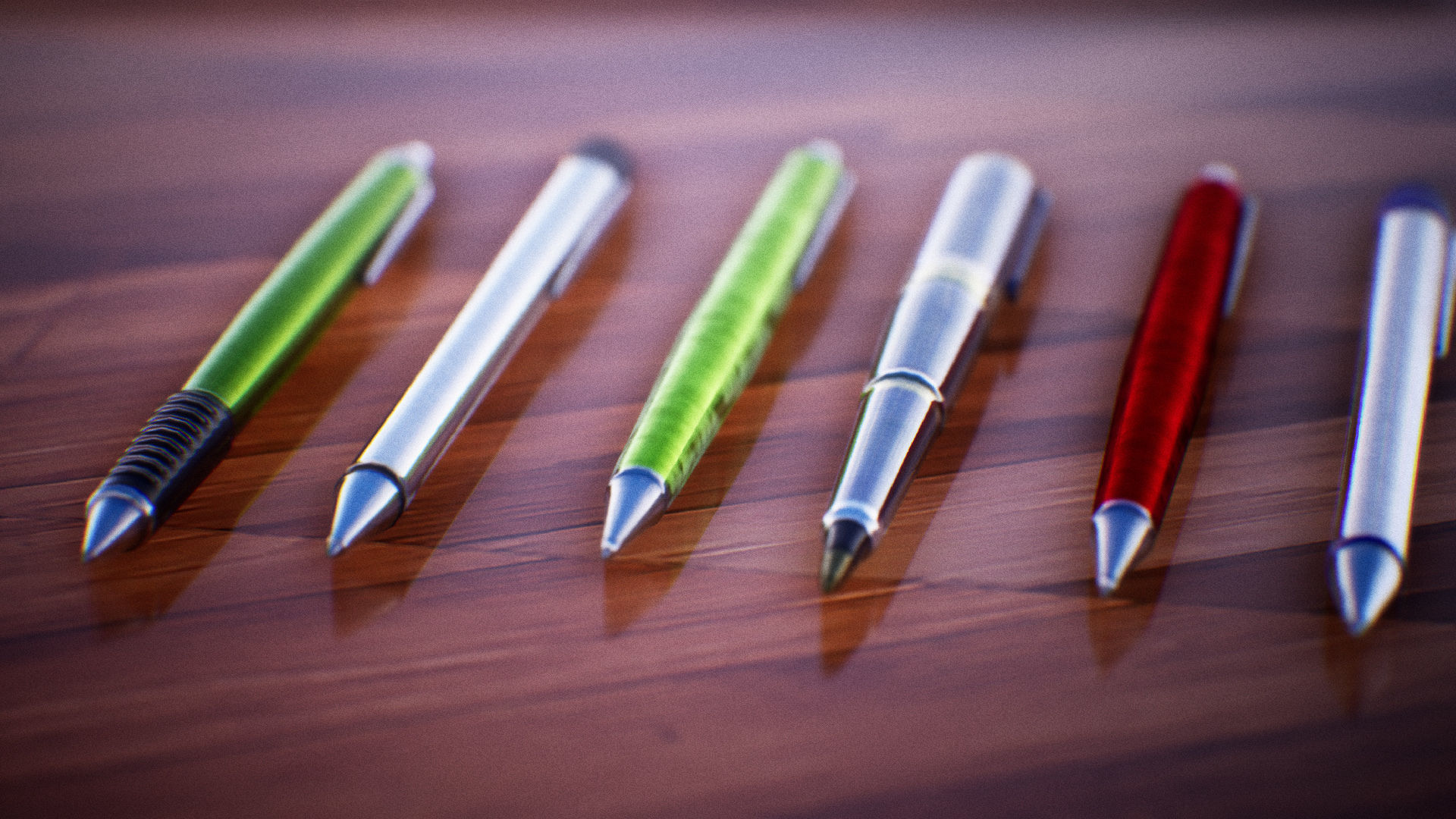 3D model Pens And Pencils 20 Variations VR / AR / low-poly | CGTrader