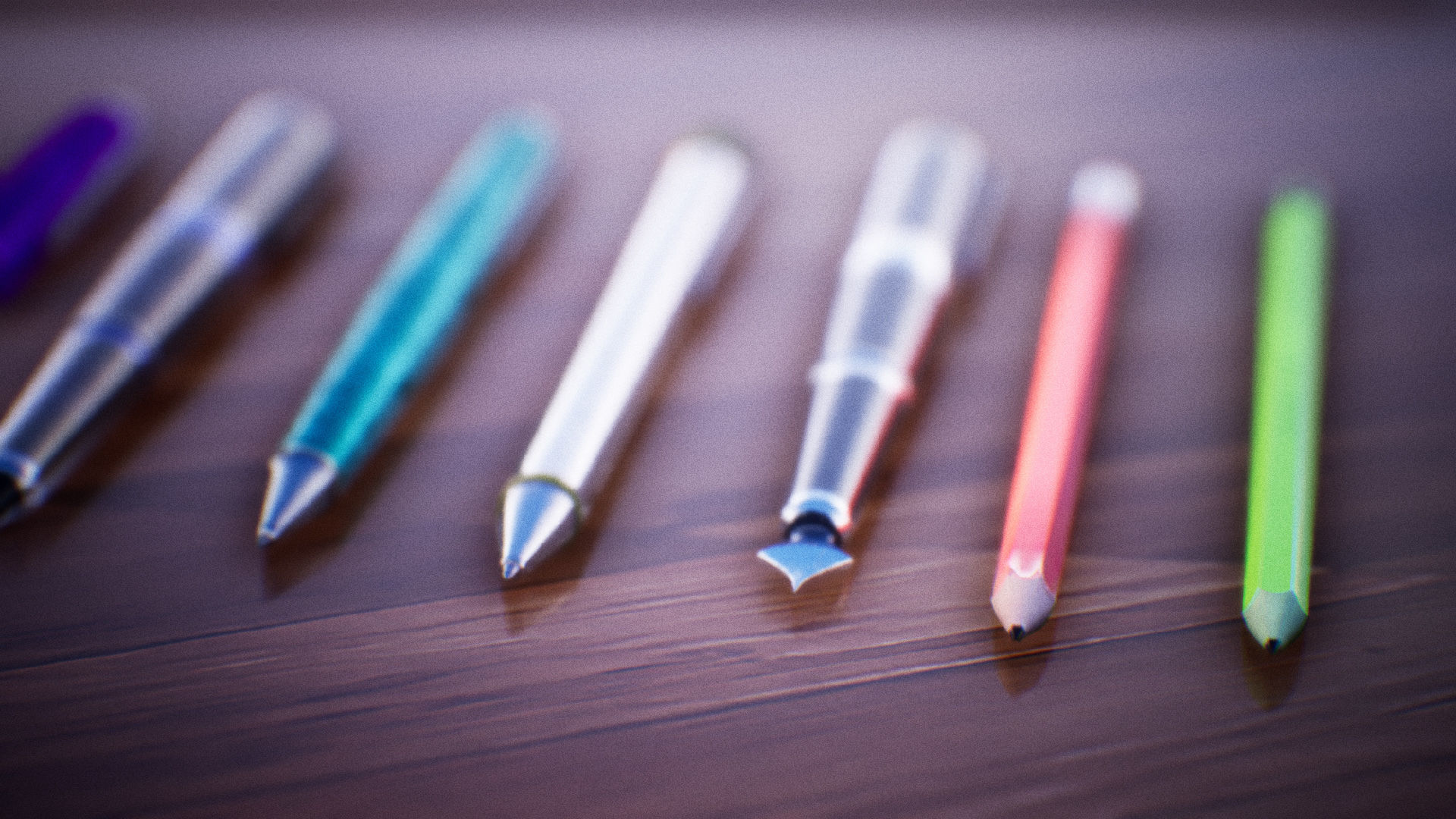 3D model Pens And Pencils 20 Variations VR / AR / low-poly | CGTrader