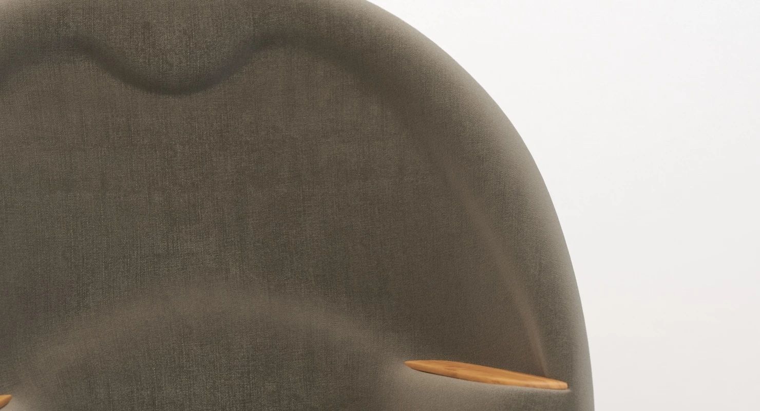 Nanna Ditzel Oda Lounge Chair And Ottoman 3D model | CGTrader