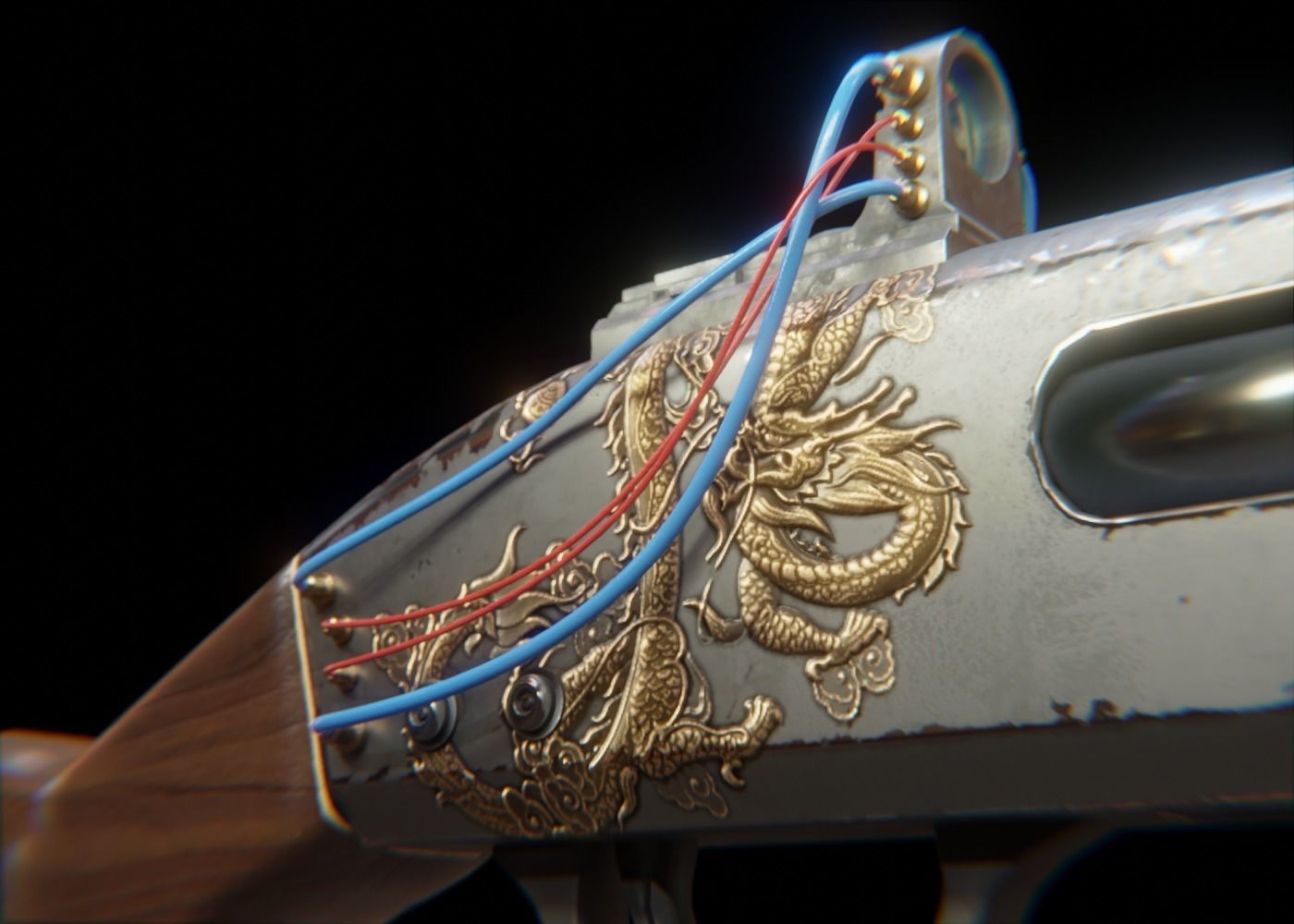 3D model Rail Shotgun VR / AR / low-poly | CGTrader