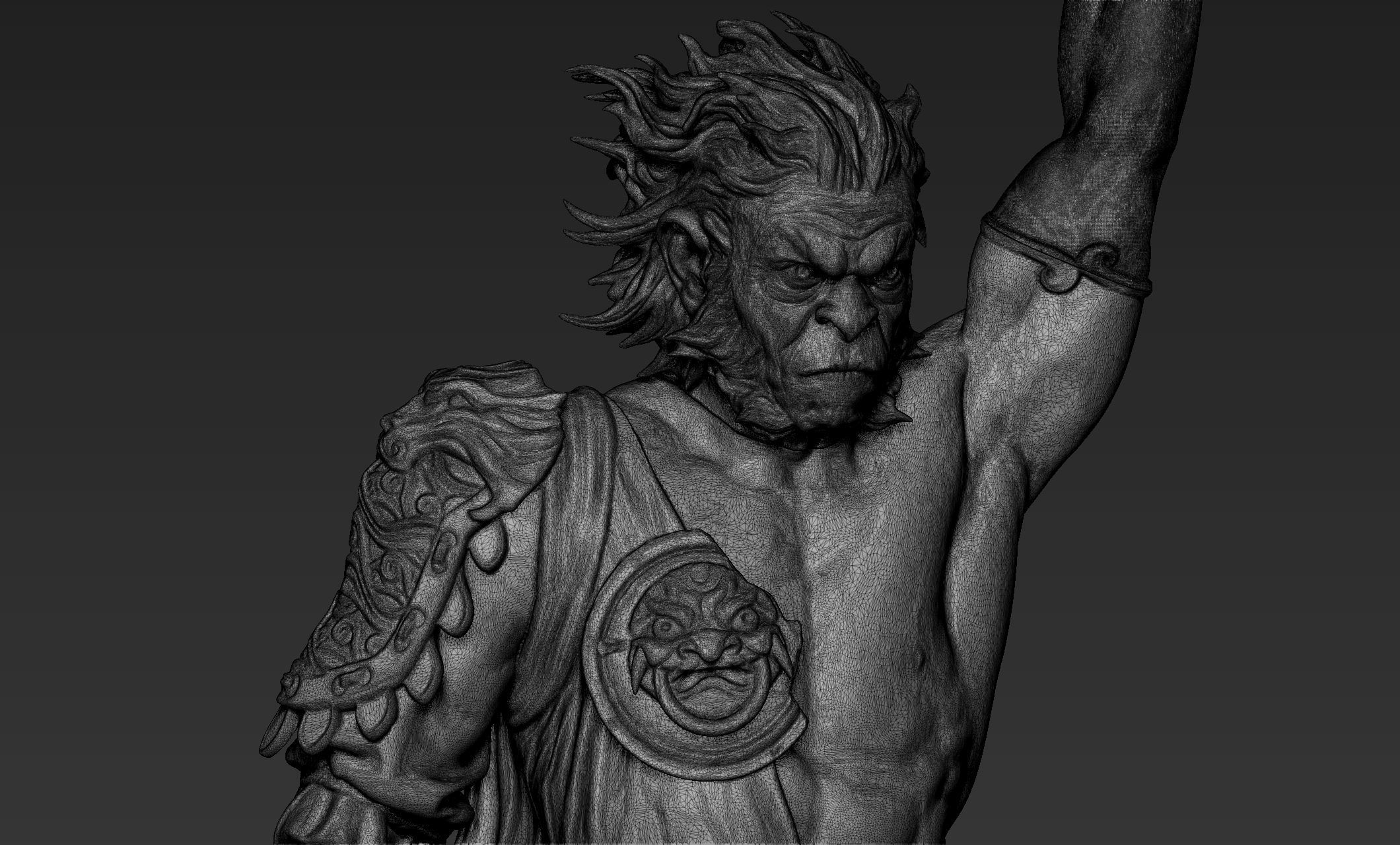 Monkey King 3D model 3D printable | CGTrader
