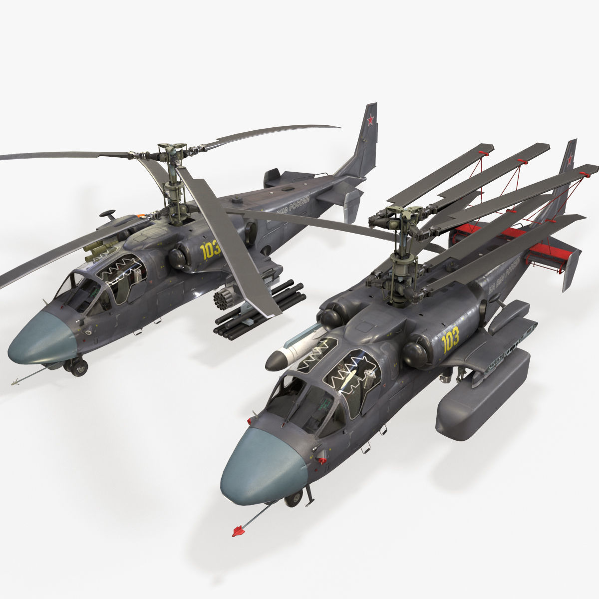 3D model Kamov Ka-52K Katran Static VR / AR / low-poly | CGTrader