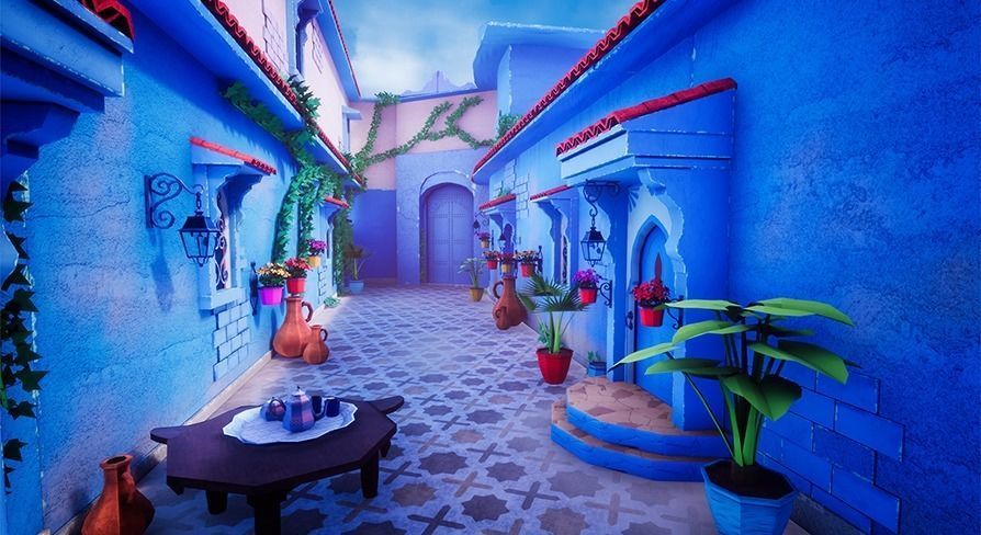 3D model Middle Eastern Street Modular Package 50 Assets VR / AR / low ...