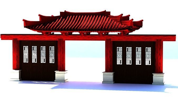 3D model Chinese arch VR / AR / low-poly | CGTrader