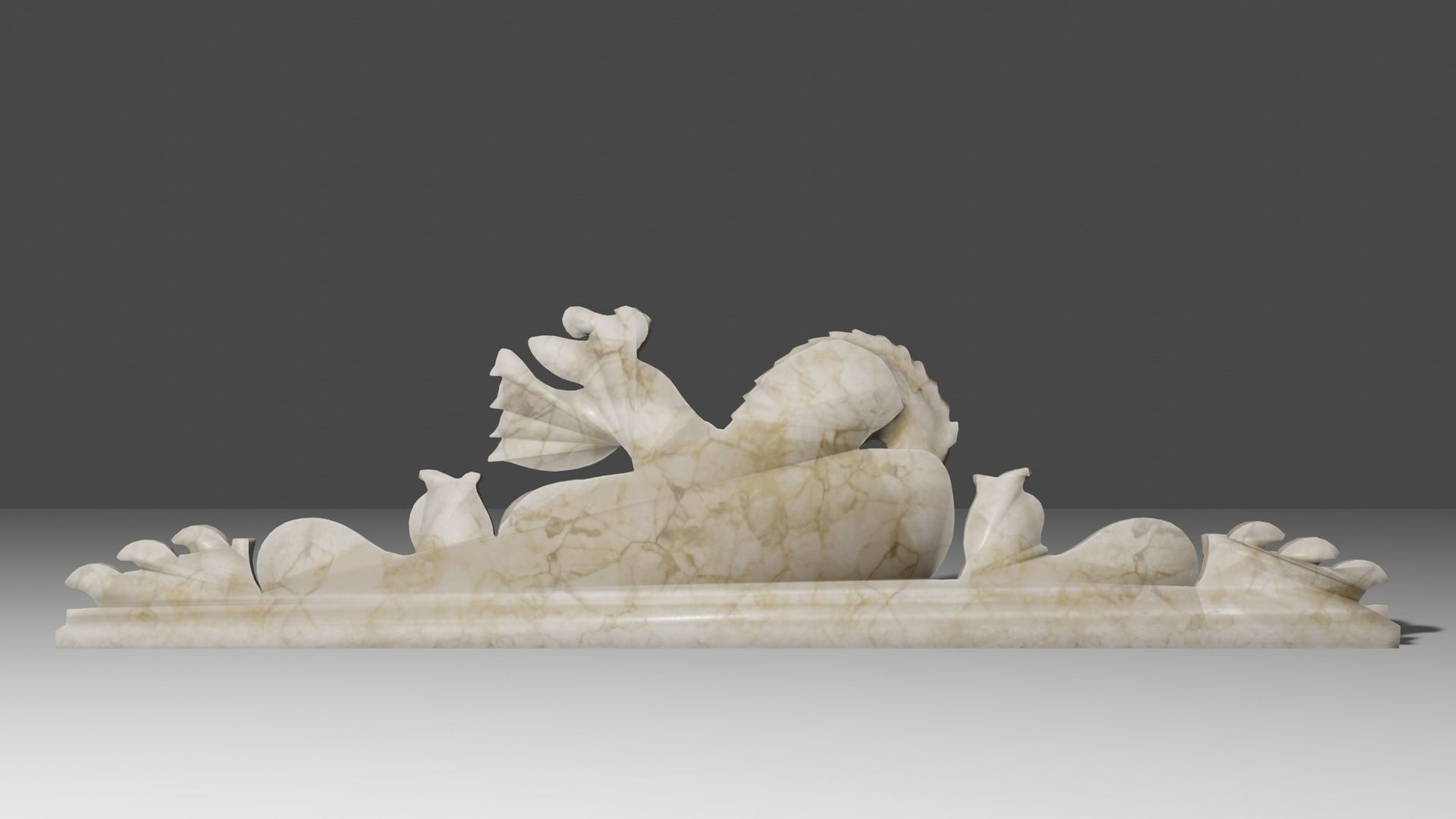 Decorative Stone Relief Sculpture 3D model | CGTrader