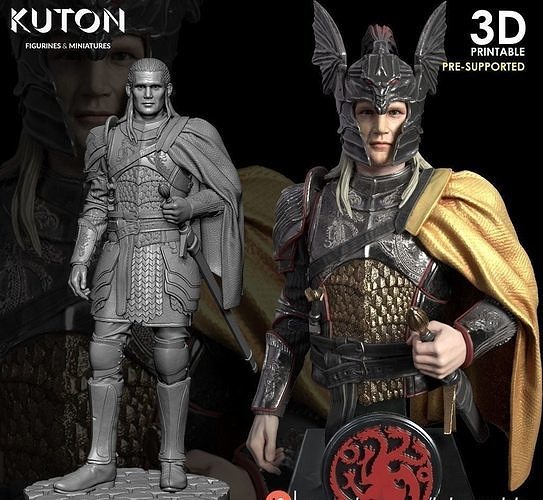 Daemon Targaryen 3D model 3D printable | CGTrader