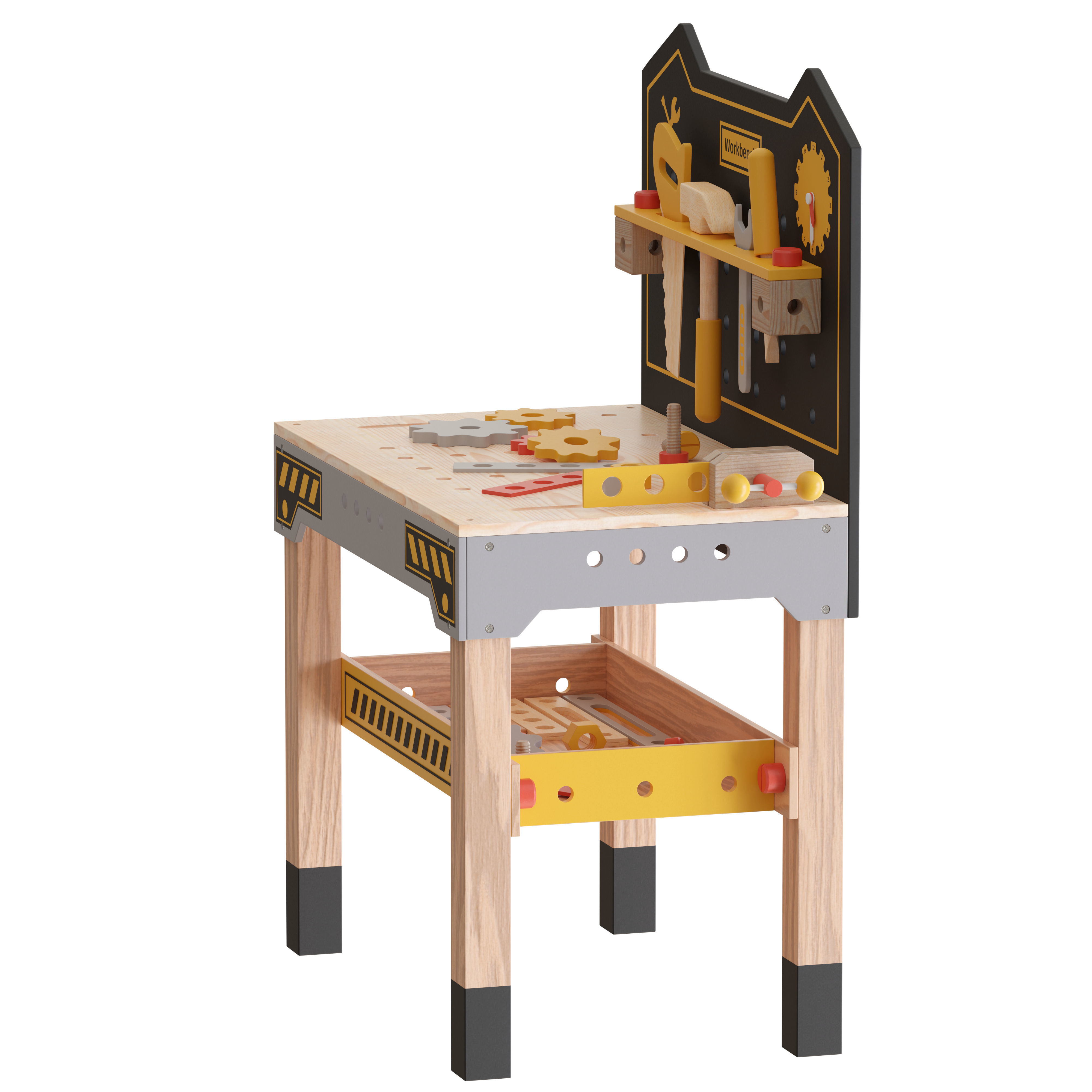 3D model ROBUD Wooden Tool Workbench Toy for Kids VR / AR / low-poly ...