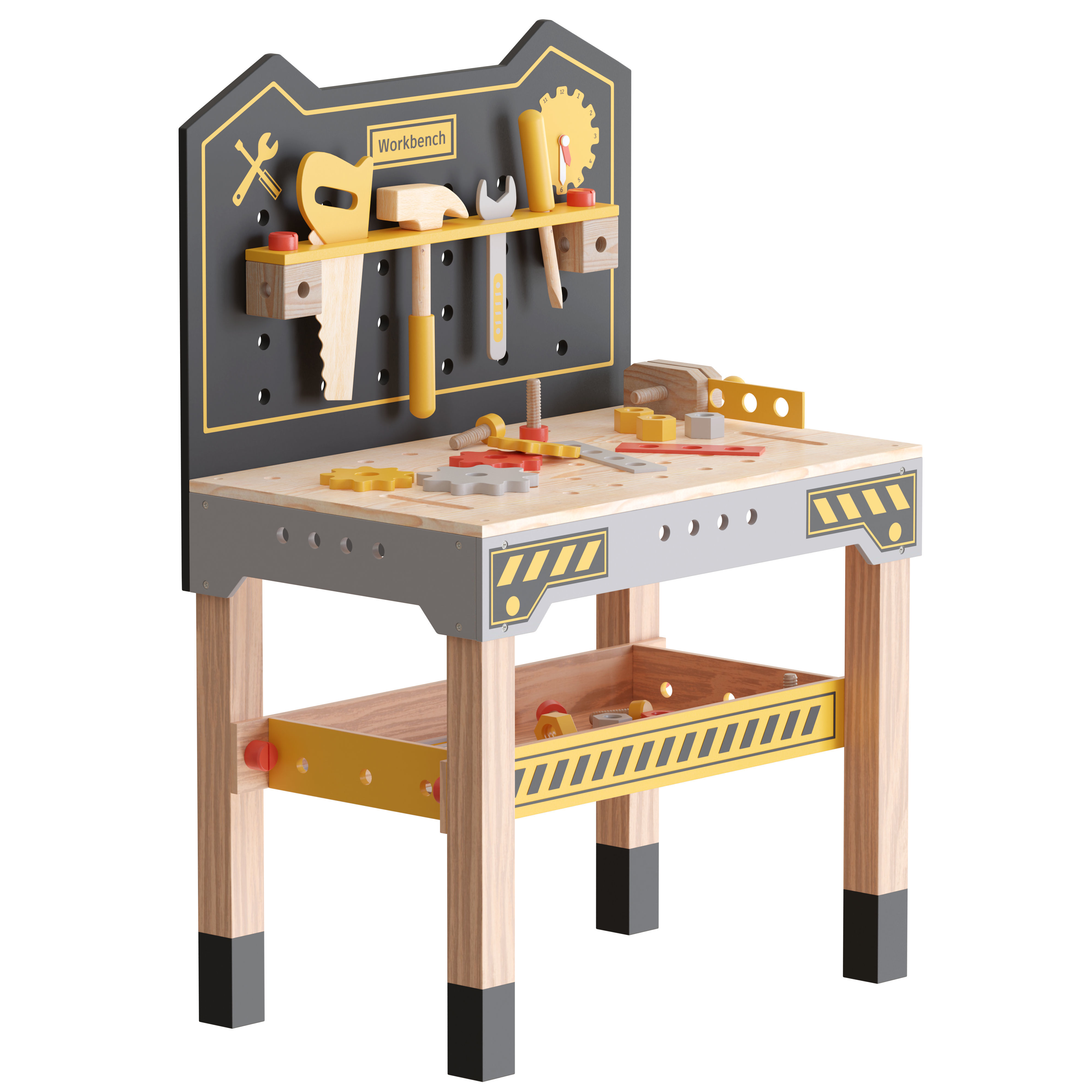 3D model ROBUD Wooden Tool Workbench Toy for Kids VR / AR / low-poly ...