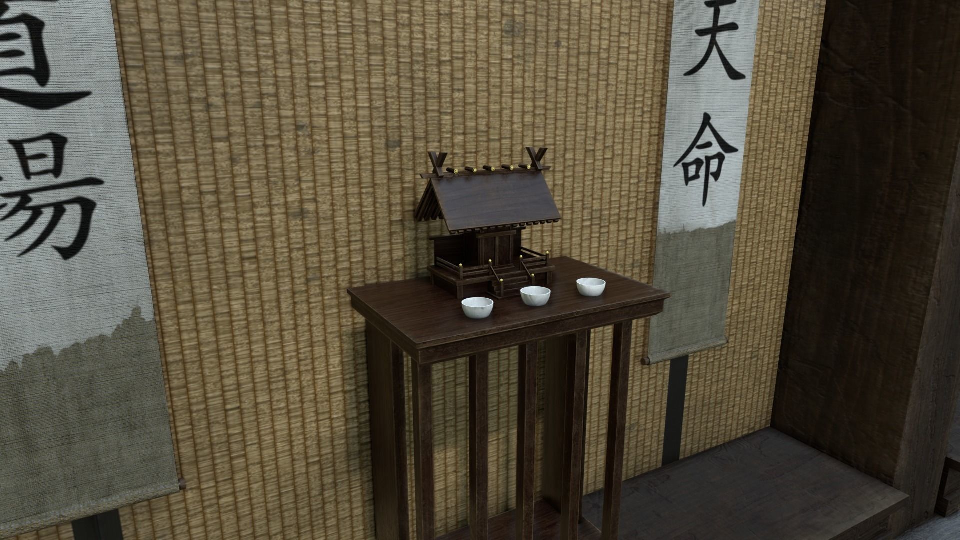 3D model Japanese Dojo VR / AR / low-poly | CGTrader