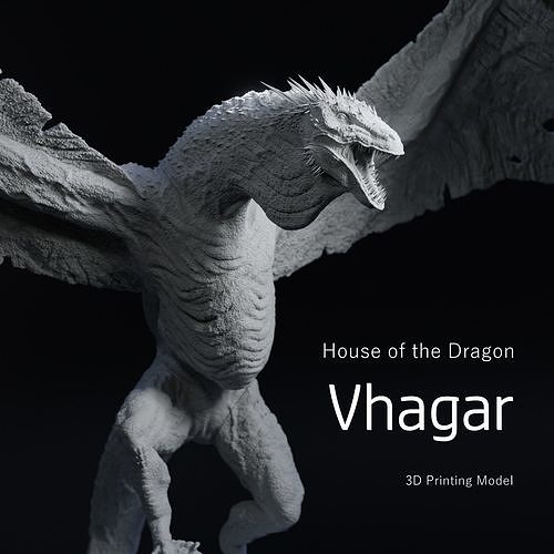 Vhagar House of the Dragon 3D model 3D printable | CGTrader