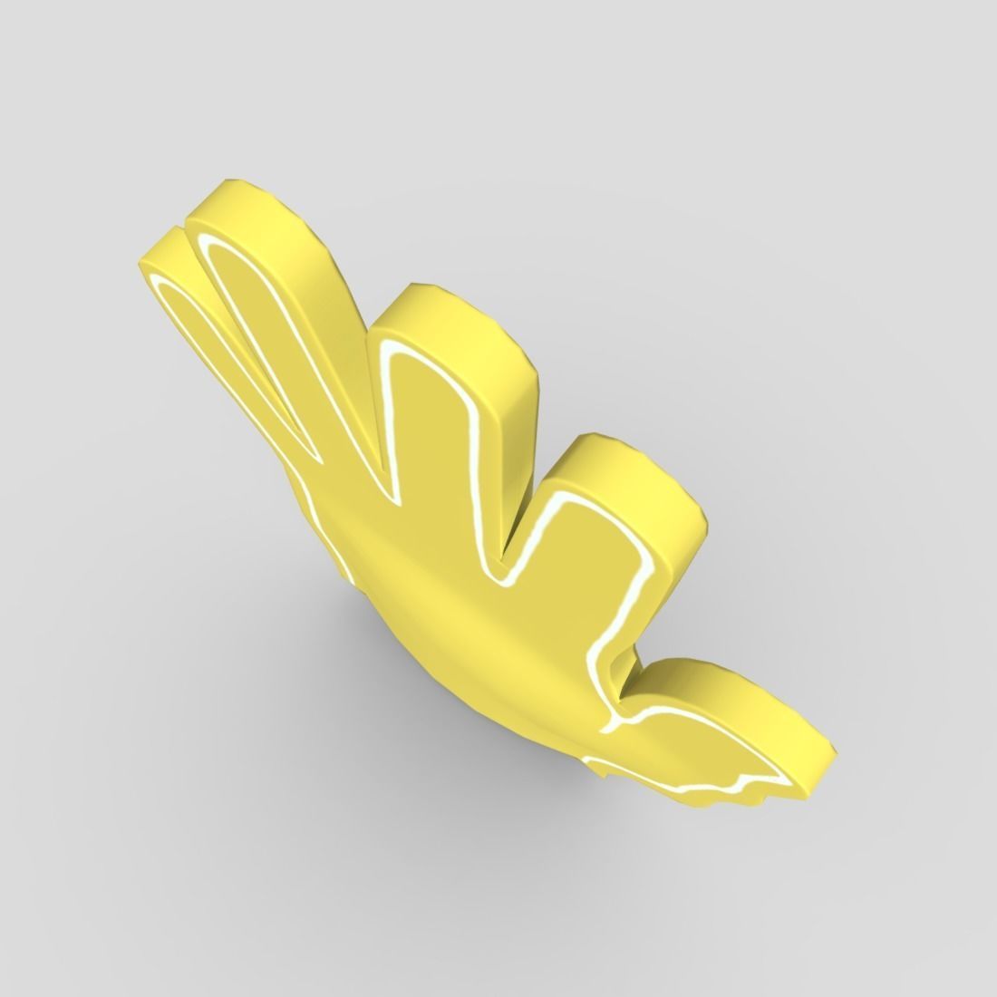3D model Foam Finger 5 VR / AR / low-poly | CGTrader