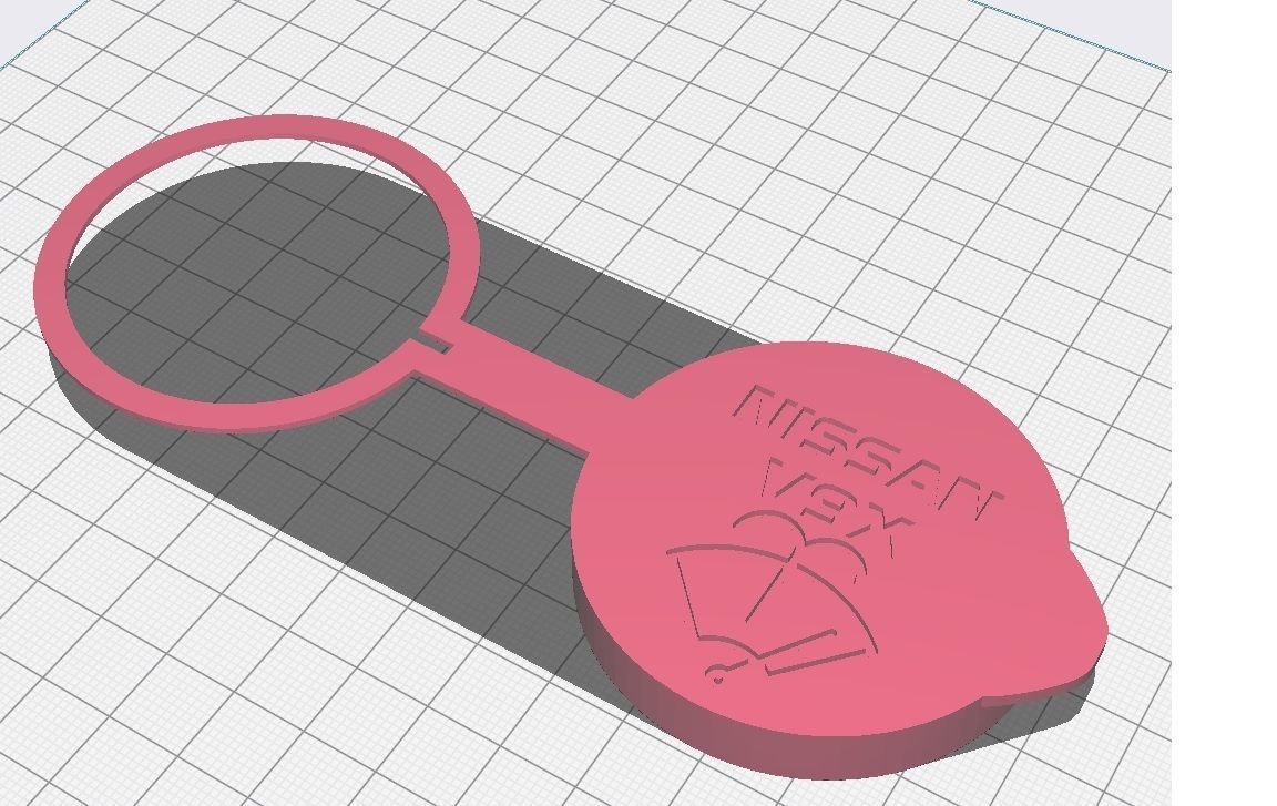 Navara D40 Windscreen Washer Cap 3D model | CGTrader