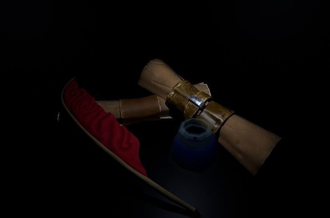 3D model Stylized Scroll Pack VR / AR / low-poly | CGTrader