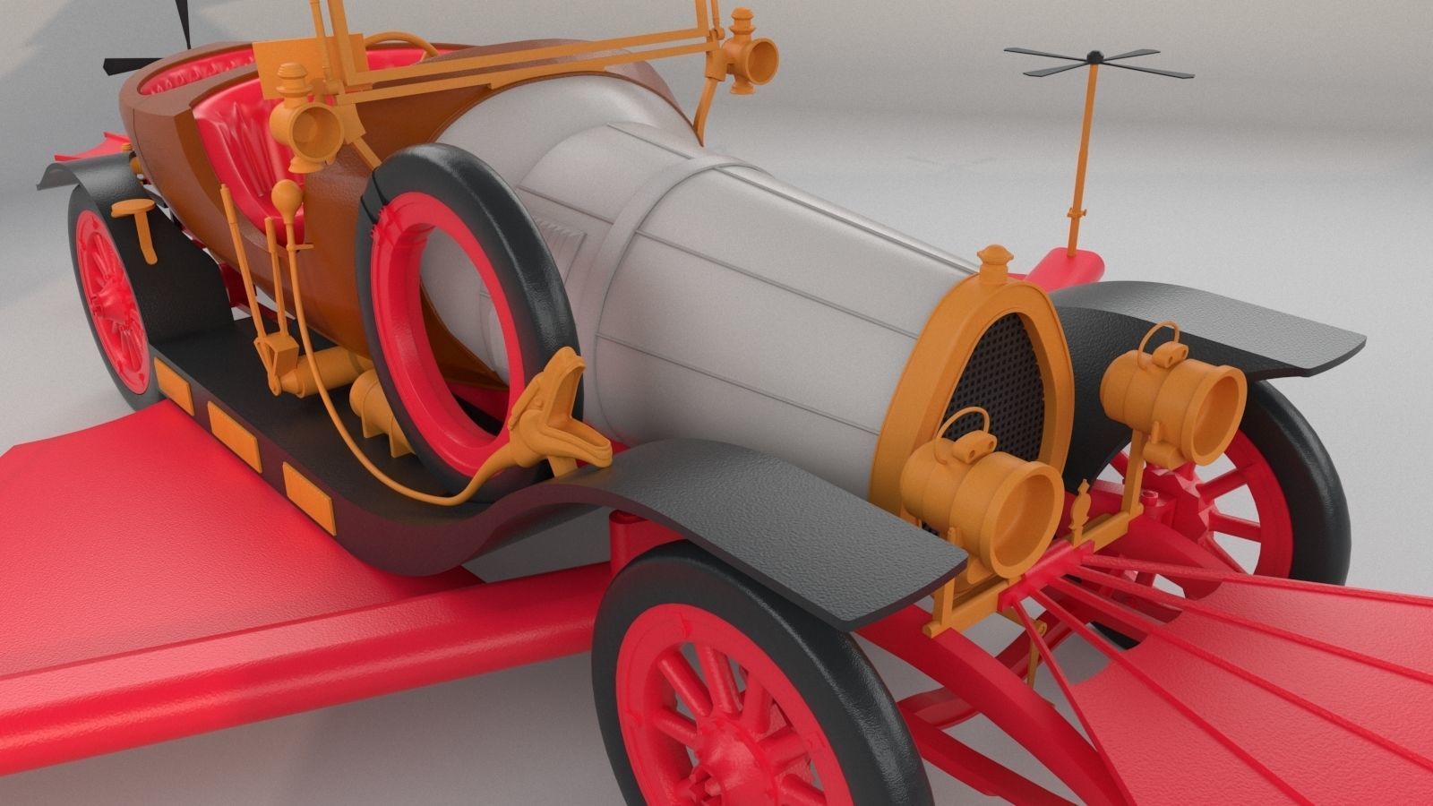 Chitty Chitty Bang Bang car PRINTABLE HIGH POLY 3D 3D model 3D ...