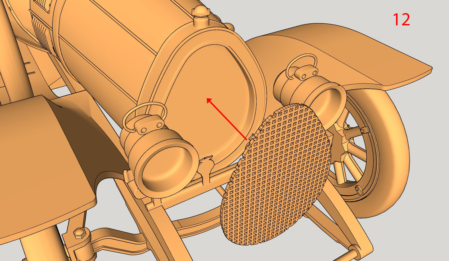 Chitty Chitty Bang Bang car PRINTABLE HIGH POLY 3D 3D model 3D ...