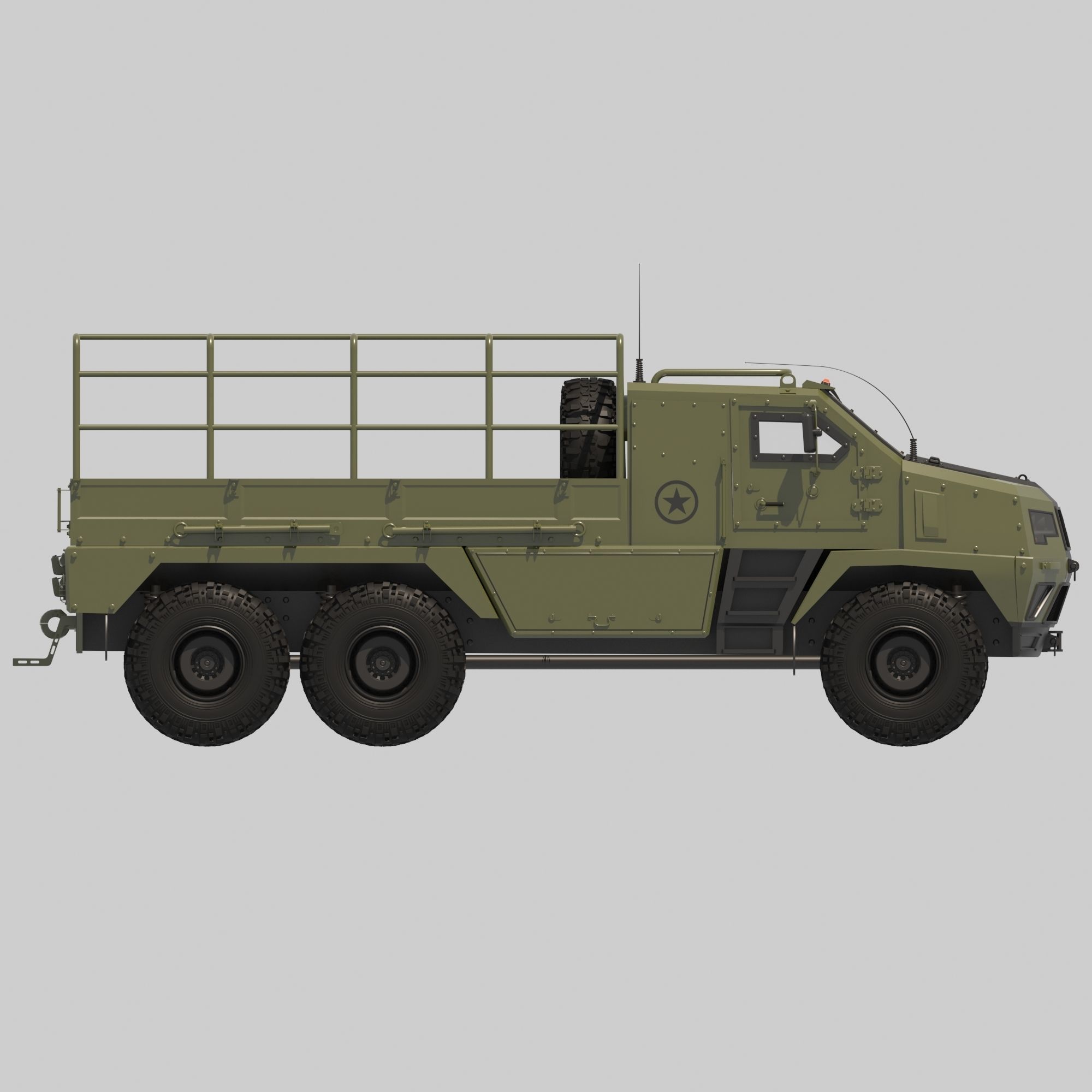 Armored military transport 3D model | CGTrader