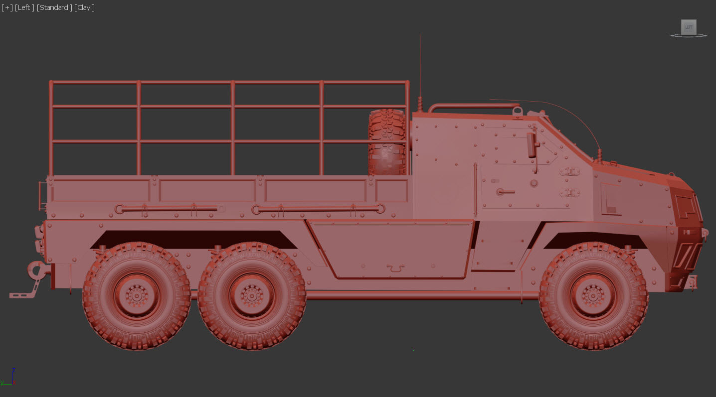 Armored military transport 3D model | CGTrader