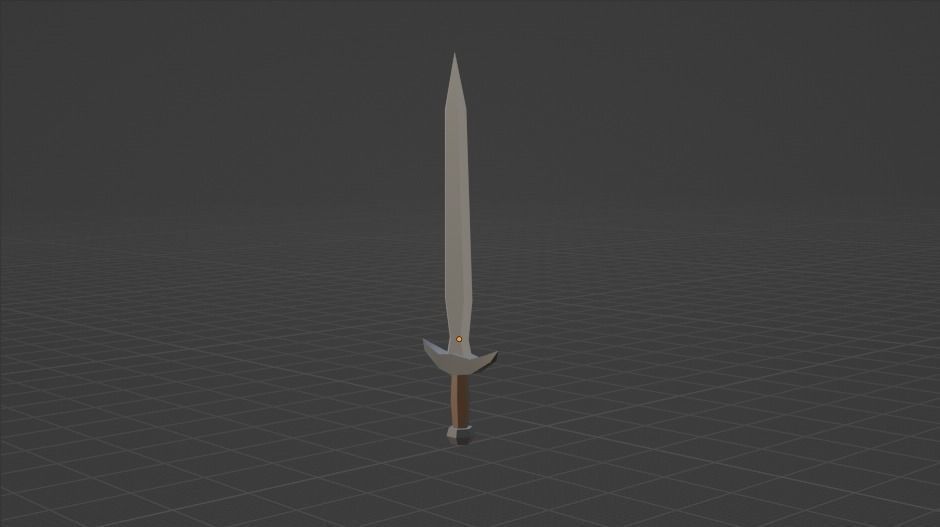 3D model Low Poly Sword - Fantasy VR / AR / low-poly | CGTrader