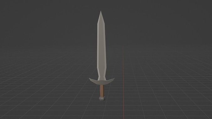 3D model Low Poly Sword - Fantasy VR / AR / low-poly | CGTrader
