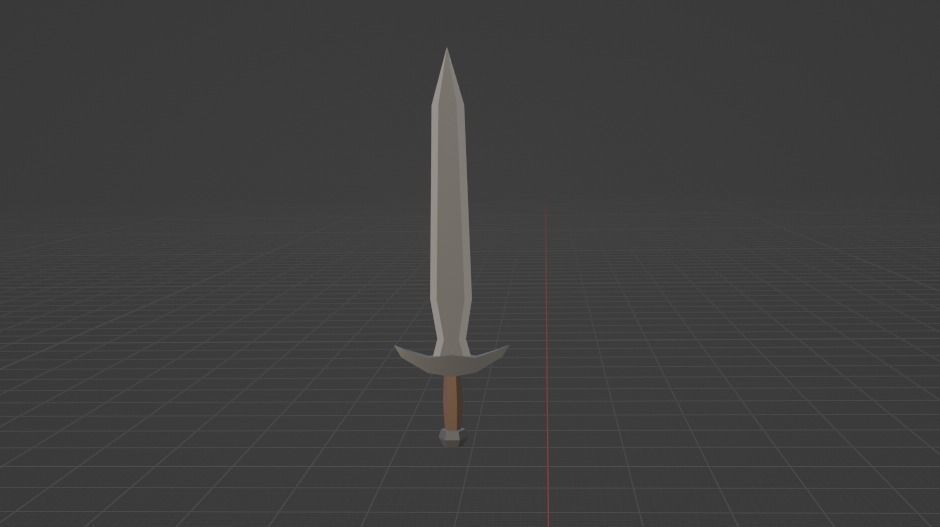 3D model Low Poly Sword - Fantasy VR / AR / low-poly | CGTrader