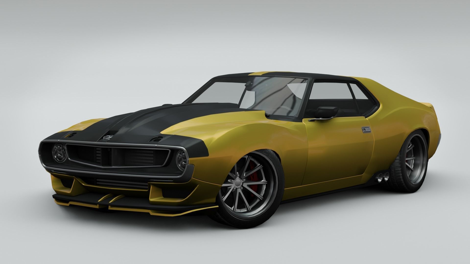 AMC Javelin AMX Ringbrothers Defiant 1972 3D model | CGTrader