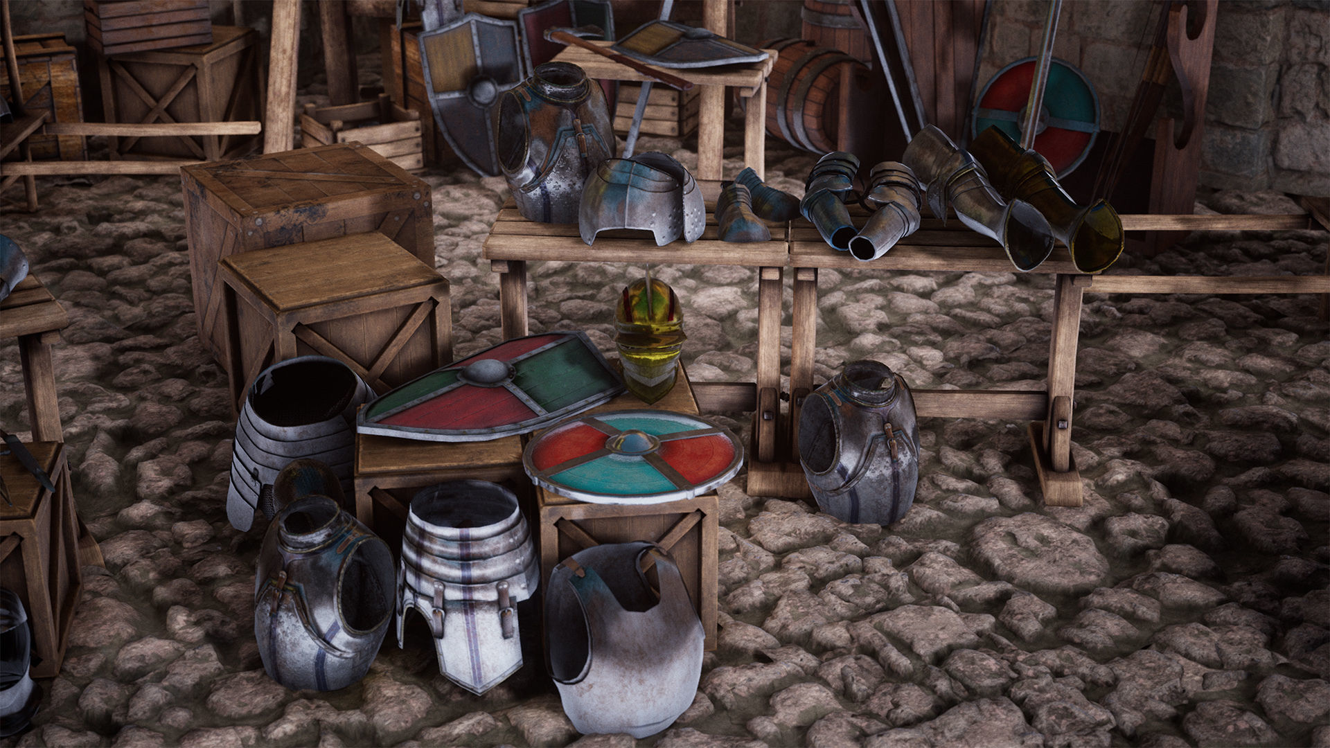 3D model Medieval Armor 70 Assets VR / AR / low-poly | CGTrader