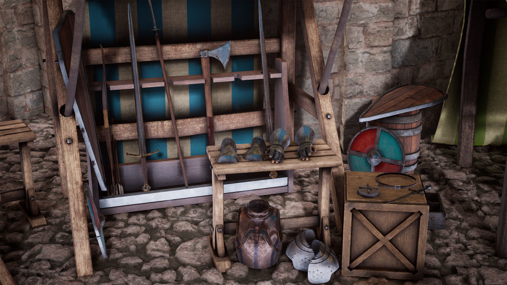 3D model Medieval Armor 70 Assets VR / AR / low-poly | CGTrader