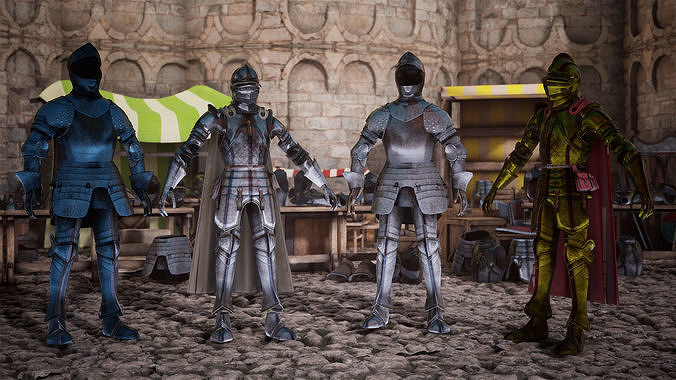 3D model Medieval Armor 70 Assets VR / AR / low-poly | CGTrader