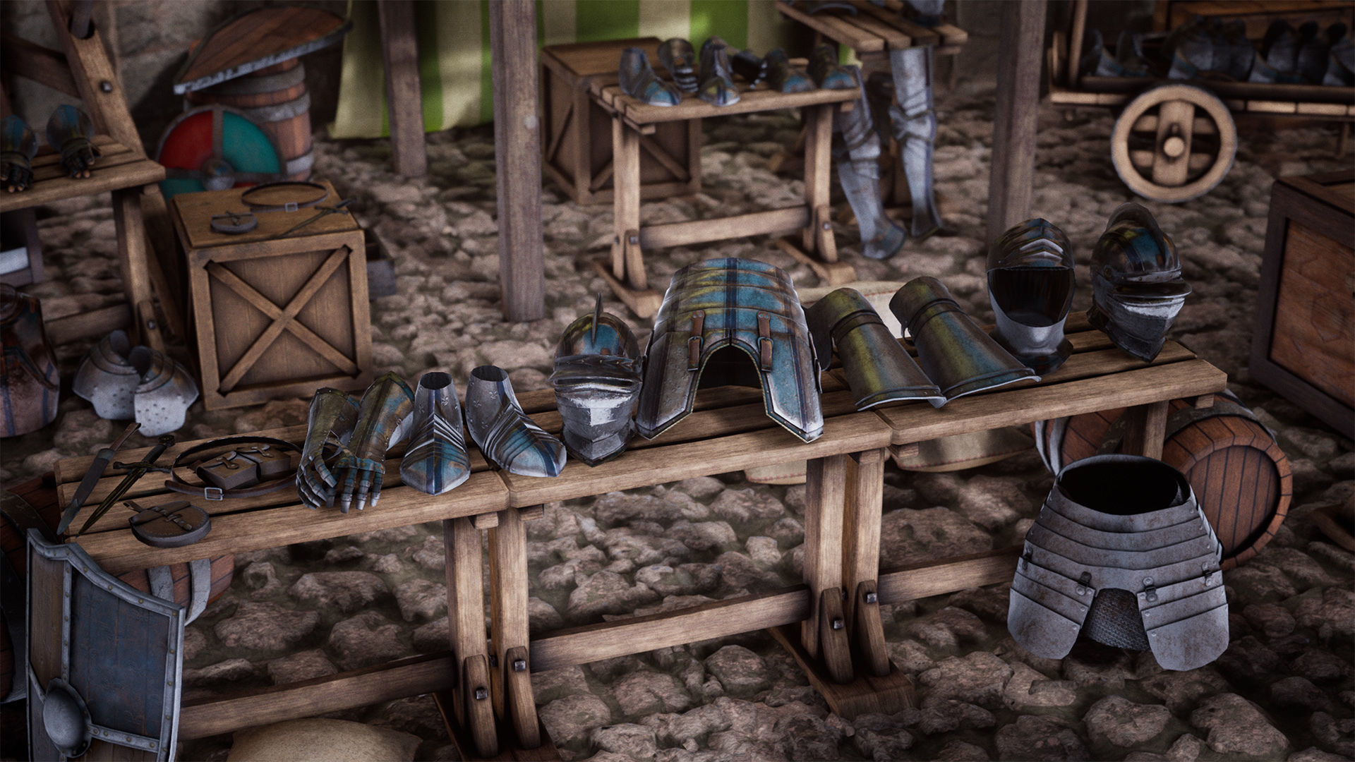 3D model Medieval Armor 70 Assets VR / AR / low-poly | CGTrader