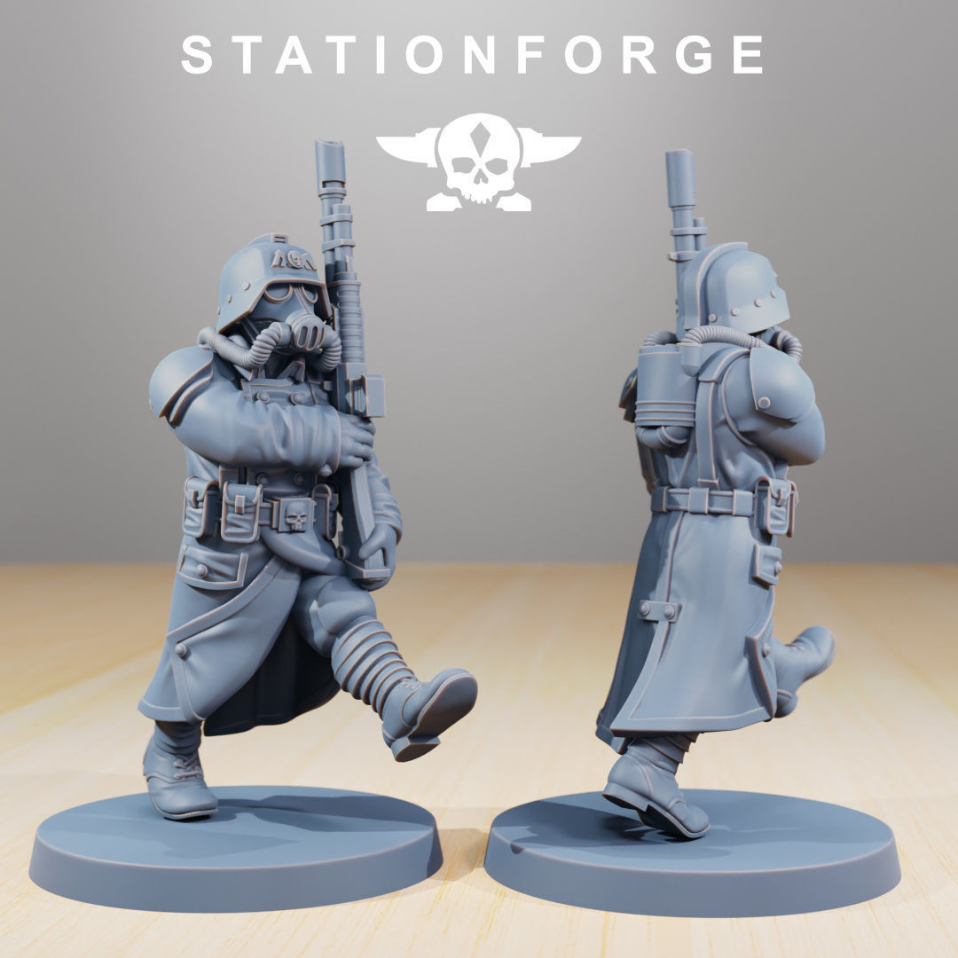 Grimguard Marching Poses 3D model 3D printable | CGTrader