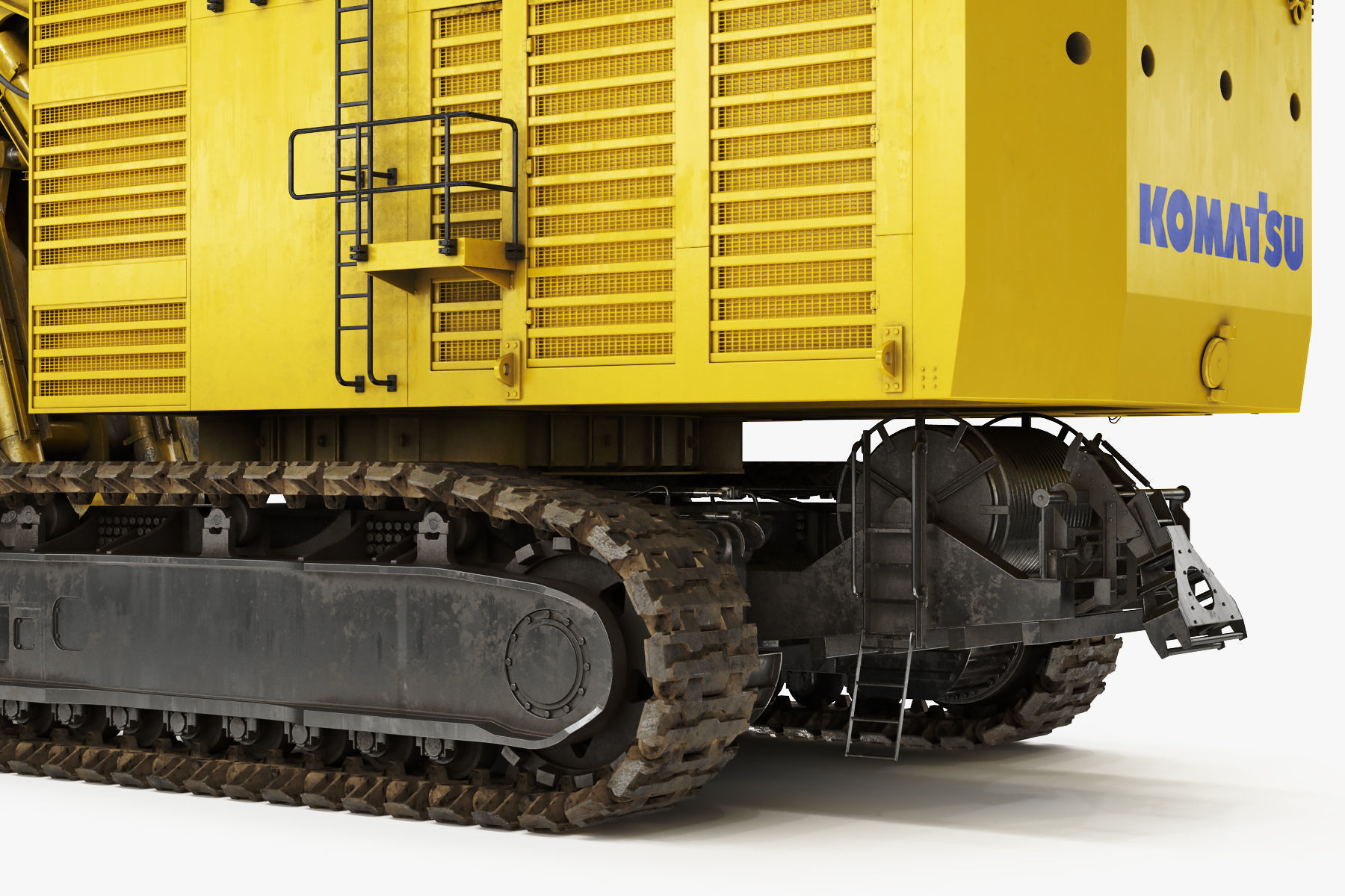 Mining Excavator Komatsu PC8000-6 Backhoe Rigged 3D model rigged | CGTrader