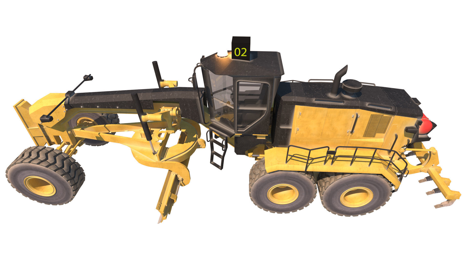 motor grader 3D model | CGTrader