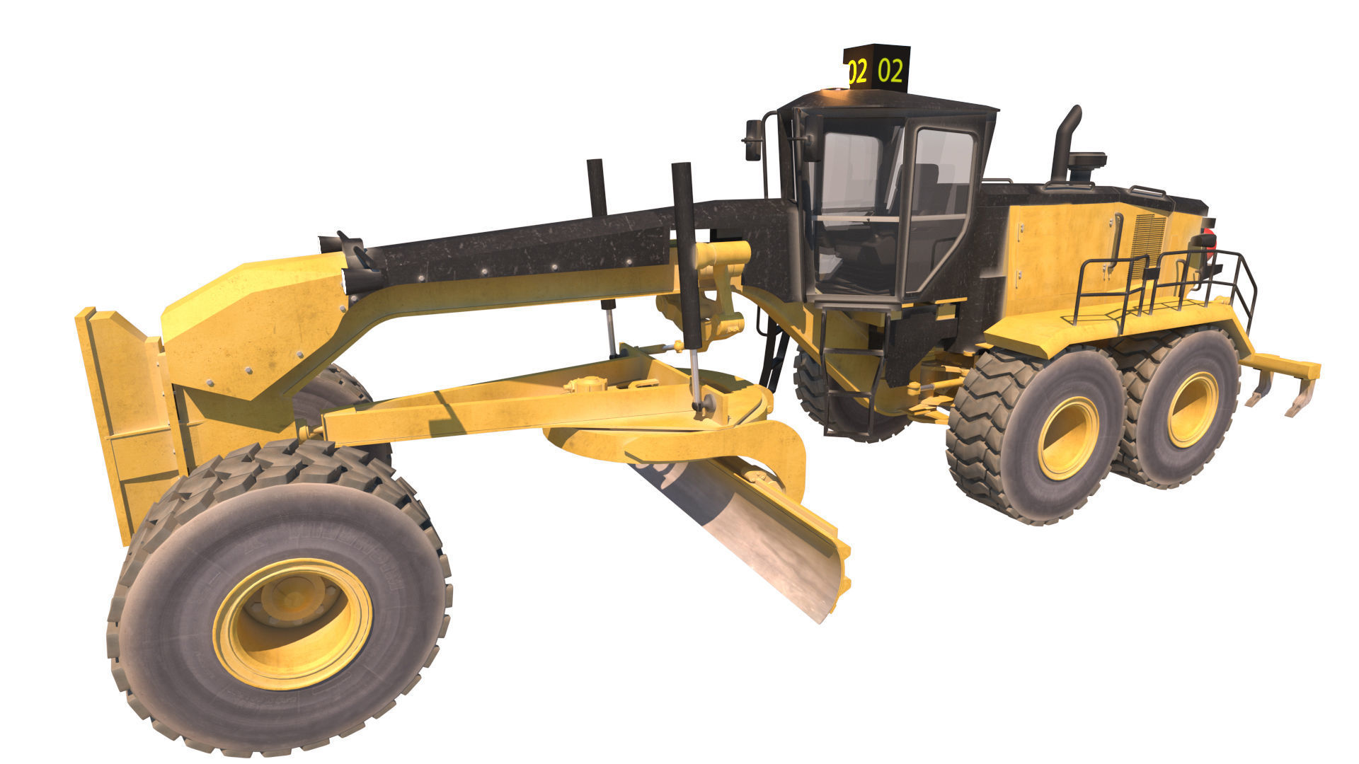 motor grader 3D model | CGTrader