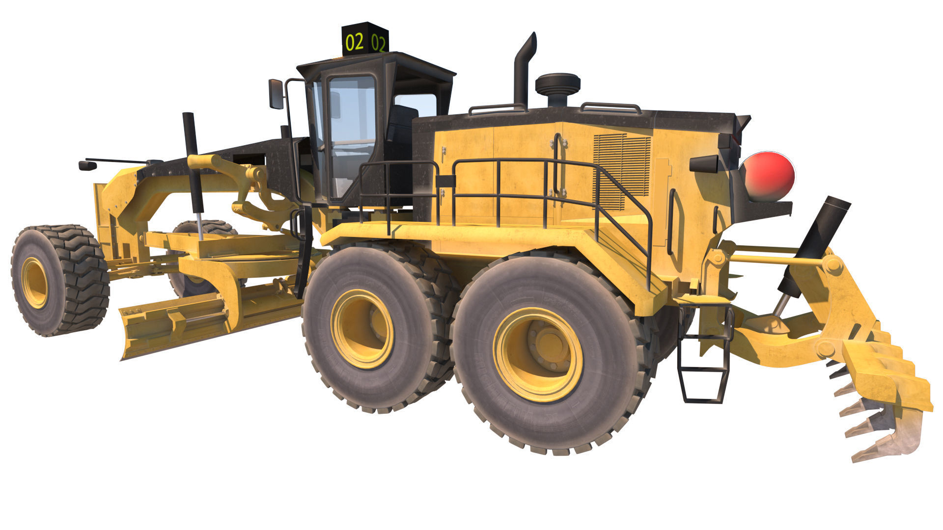 motor grader 3D model | CGTrader