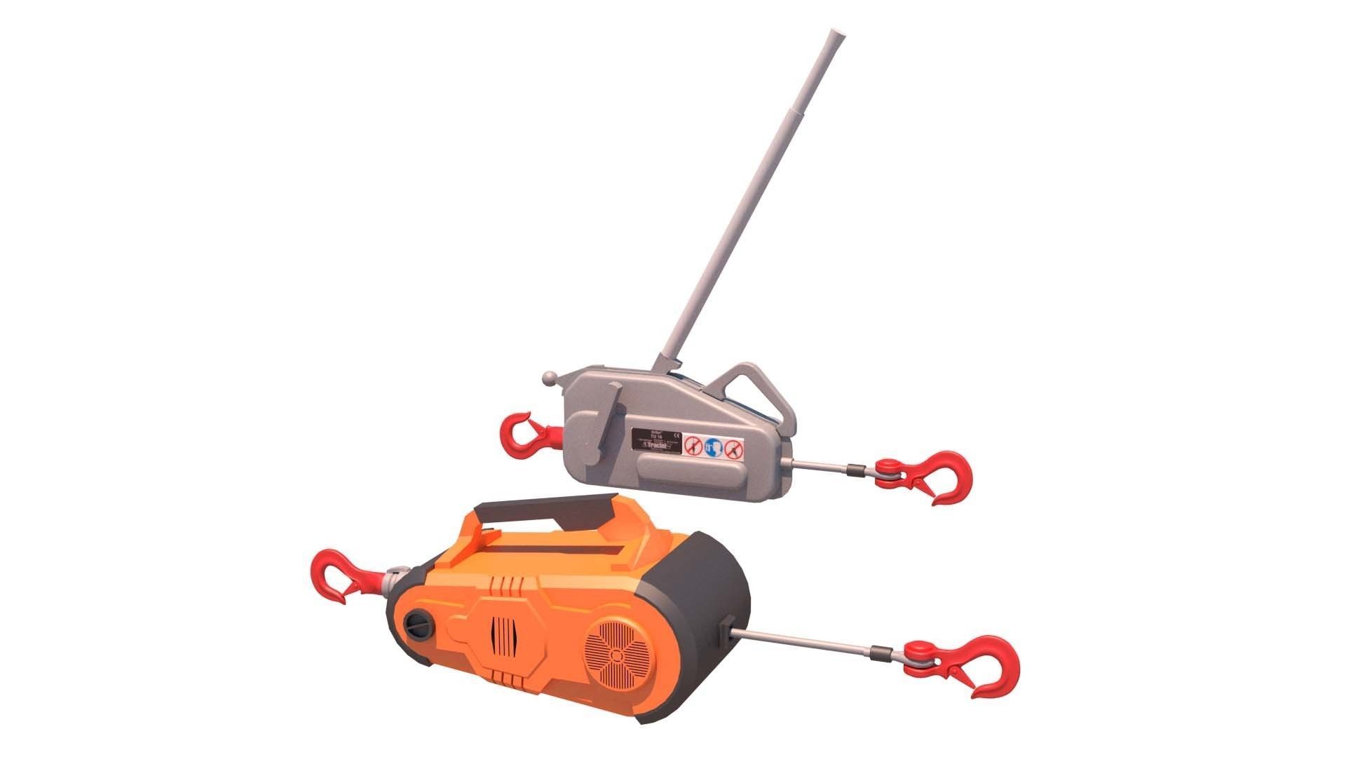 tirfor two electric tools 3D model | CGTrader