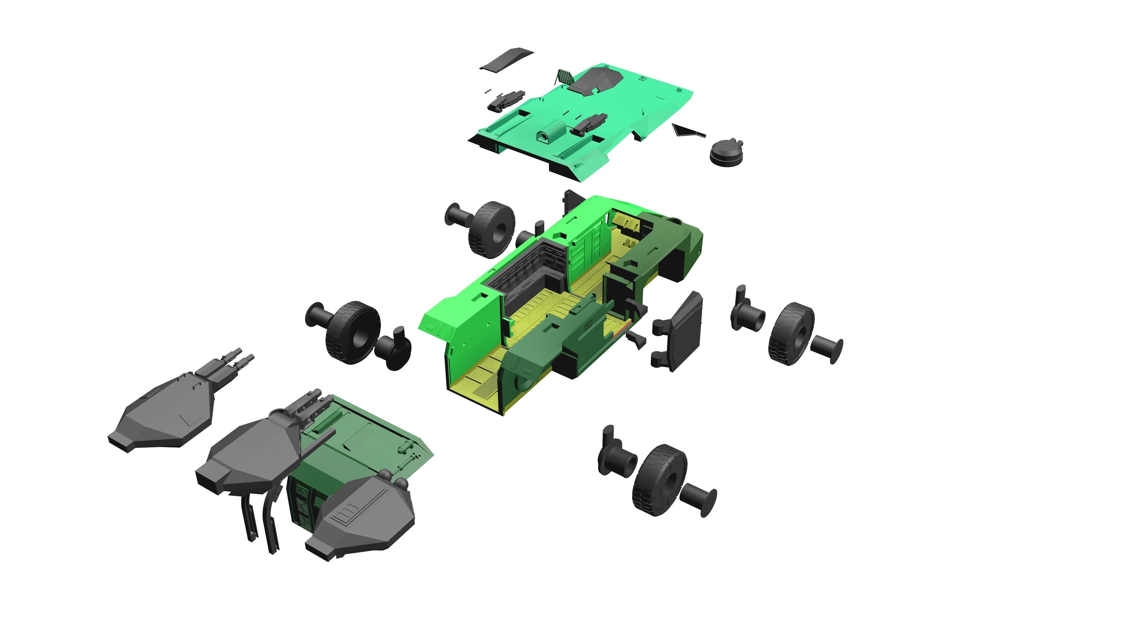 M577 APC USCM Armored Personnel Carrier 3D model 3D printable | CGTrader